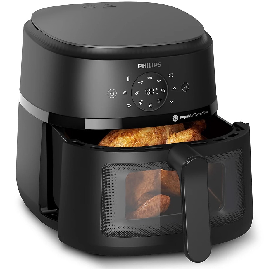 Фритюрник с горещ въздух Philips Airfryer Series 2000 NA230/00, Compact ...