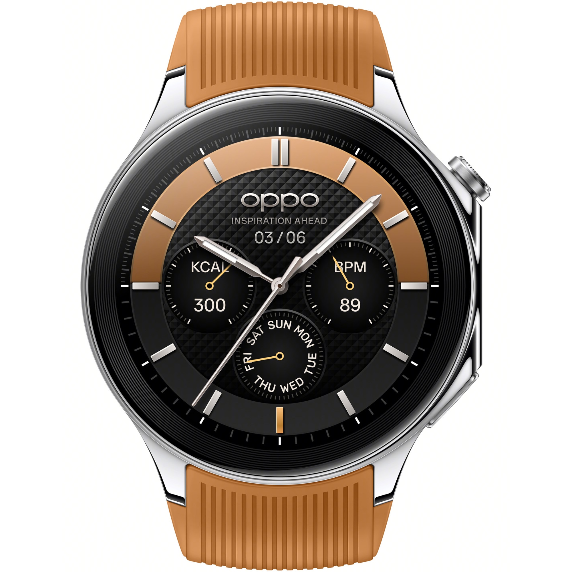 Smartwatch OPPO Watch X, compatibil Android, Mars Brown - eMAG.ro