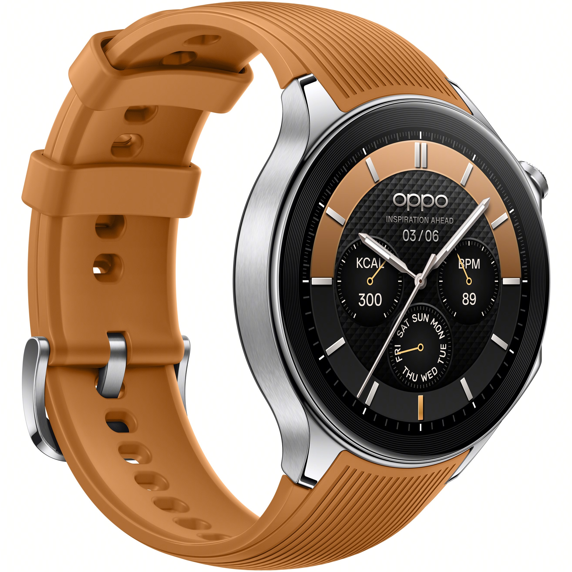 Smartwatch OPPO Watch X, compatibil Android, Mars Brown - eMAG.ro