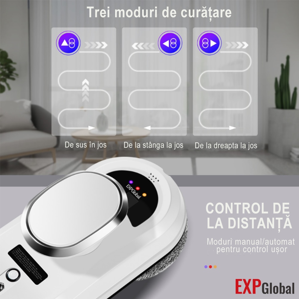 Robot curatare geamuri, Curatator automat inteligent de ferestre ...