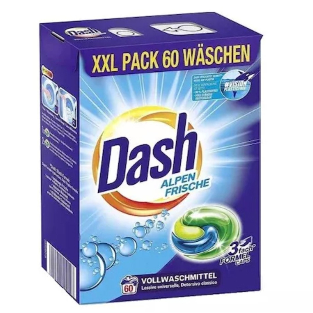 Dash detergent capsule Alpen Frische 60 bucati - eMAG.ro