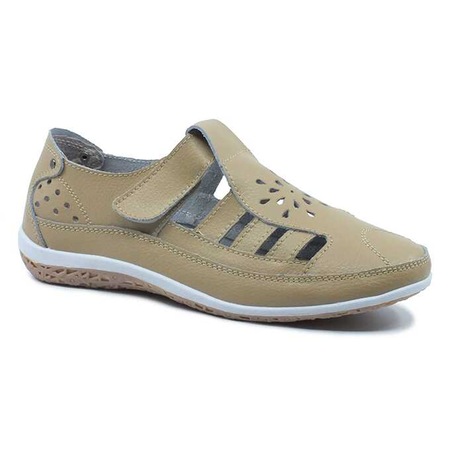 Pantofi de vara, Maria Conti, din piele naturala, se poate regla ...