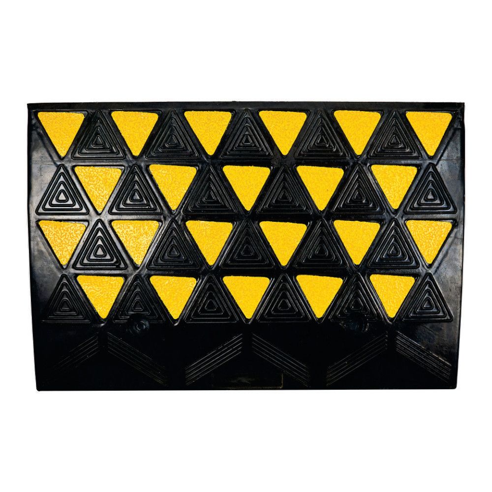 Rampa urcare bordura 600x365x140 mm cu reflectorizant din cauciuc ...
