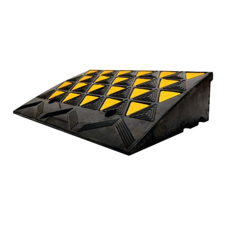 Rampa urcare bordura 600x365x140 mm cu reflectorizant din cauciuc ...