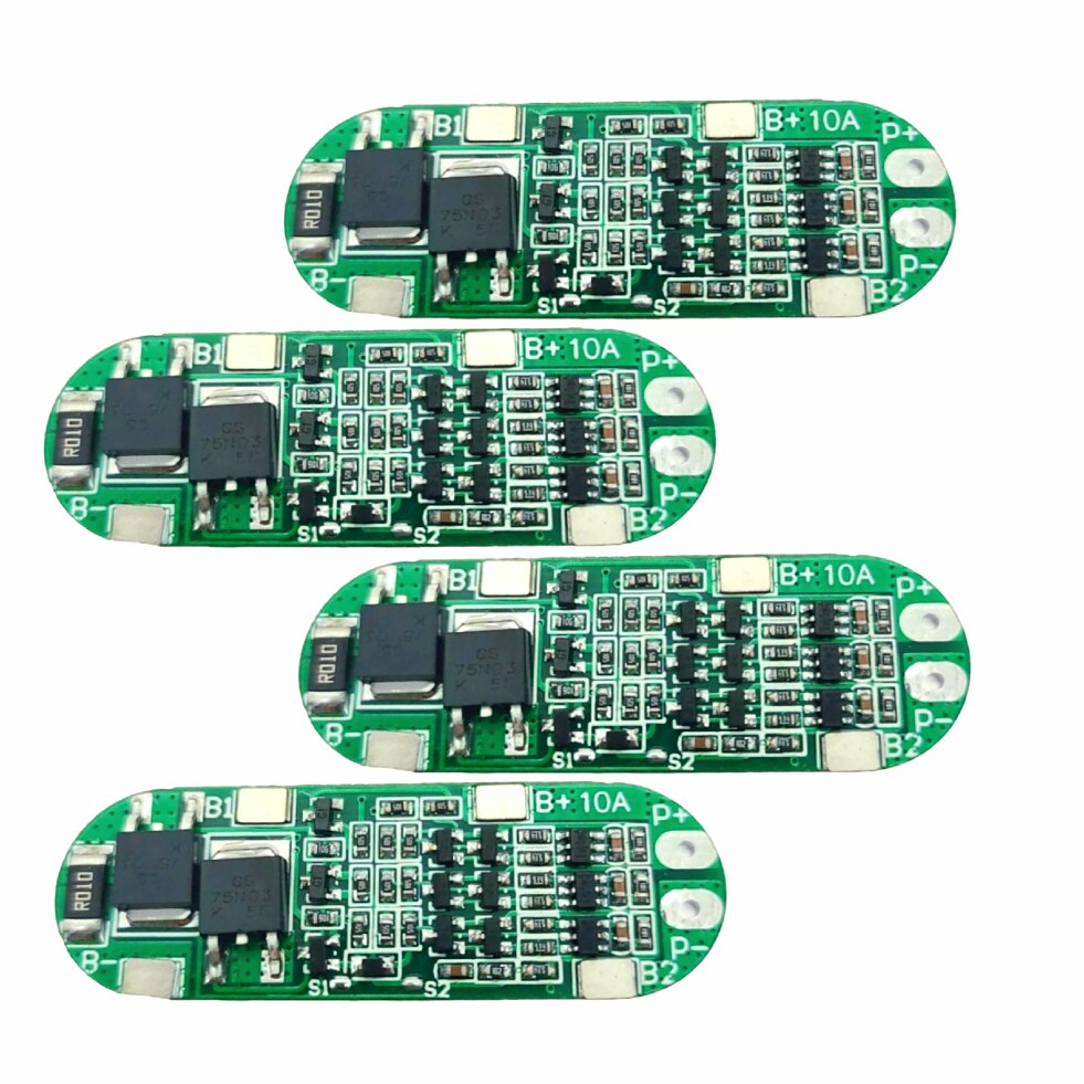 Set 4 module cu protectie incarcare BMS, 3S, 10A, cu protectie ...