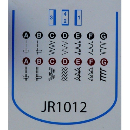 Masina de cusut JANOME JR 1012, alba, 15 cusaturi inclusiv butoniera ȋn ...