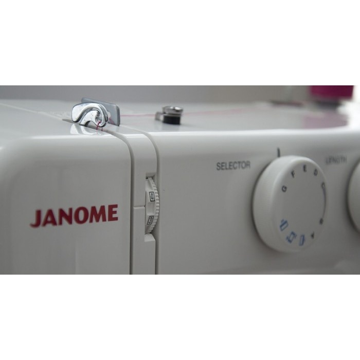 Masina de cusut JANOME JR 1012, alba, 15 cusaturi inclusiv butoniera ȋn ...