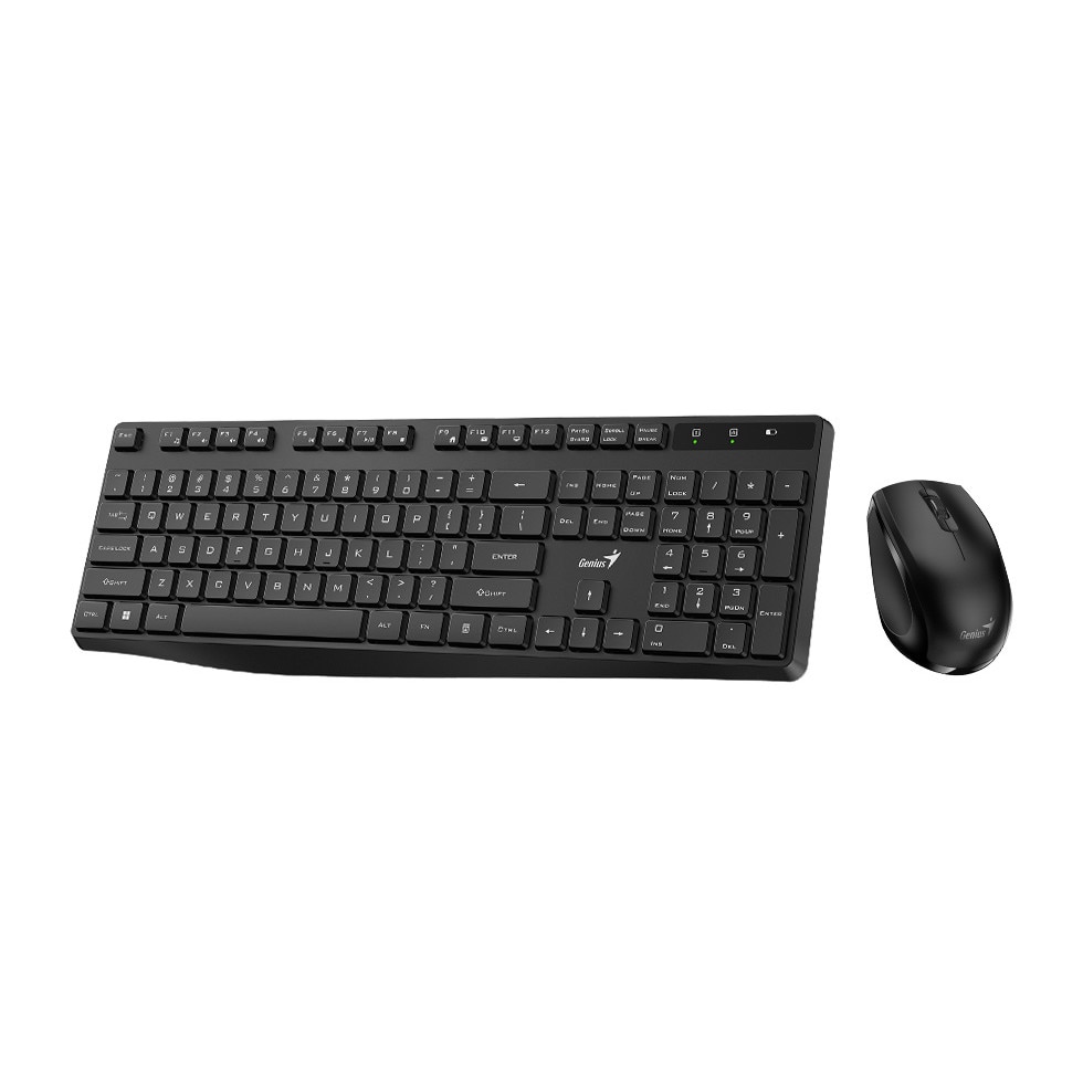 Tastatura si mouse Genius (31340017405) fara fir, butoane multimedia ...