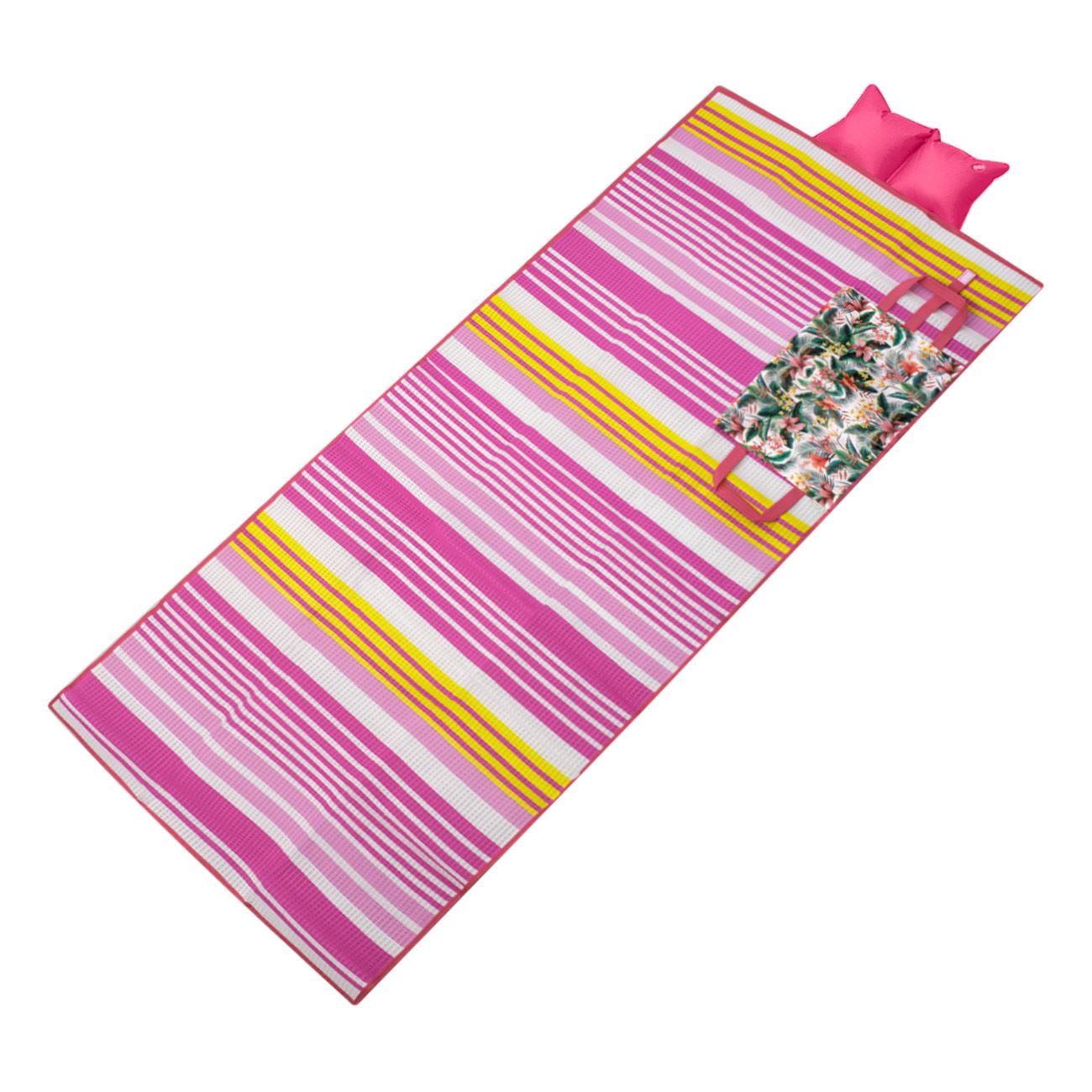 Rogojina pliabila tip geanta pentru plaja Shopiens®, din plastic fucsia ...