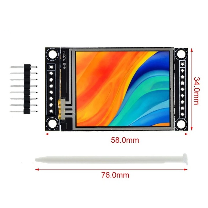 Display TFT LCD 1.8 inch, 128x160 cu touch interfata SPI, ST7735S ...