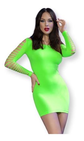 Varrat nélküli mini ruha, CHILIROSE ruhák, CR 4617, zöld, S/M méret ...