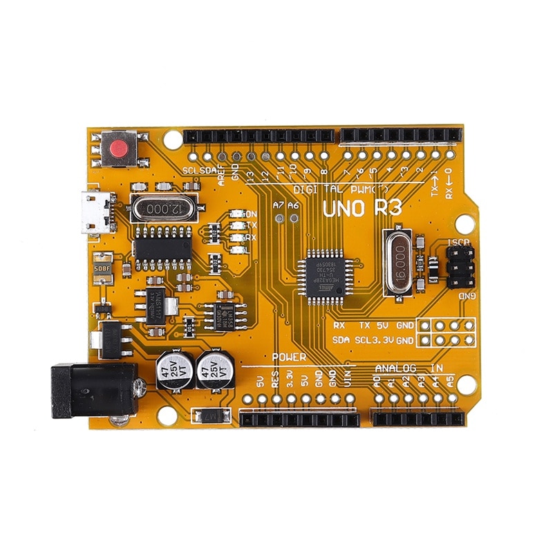 Placa de dezvoltare Arduino UNO R3 cu ATmega328P CH340G - eMAG.ro