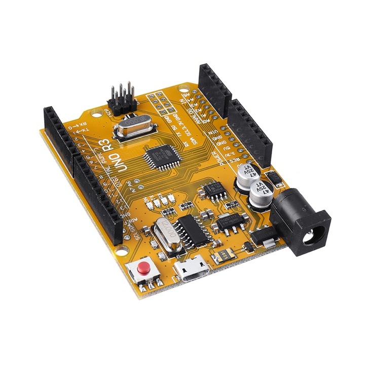 Placa de dezvoltare Arduino UNO R3 cu ATmega328P CH340G - eMAG.ro