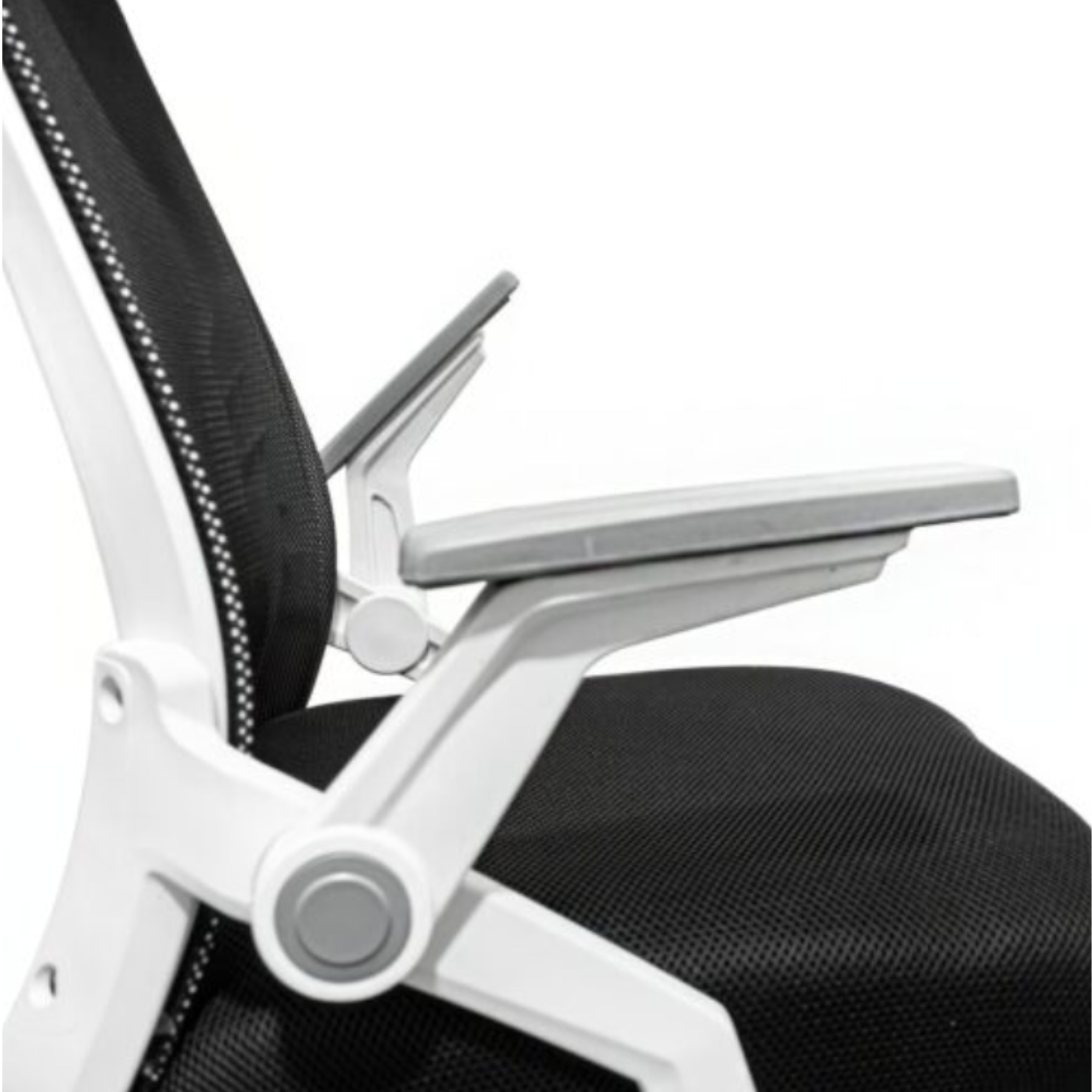 Scaun reglabil pentru Birou sau Gaming Ergonomic negru cu alb tetiera ...