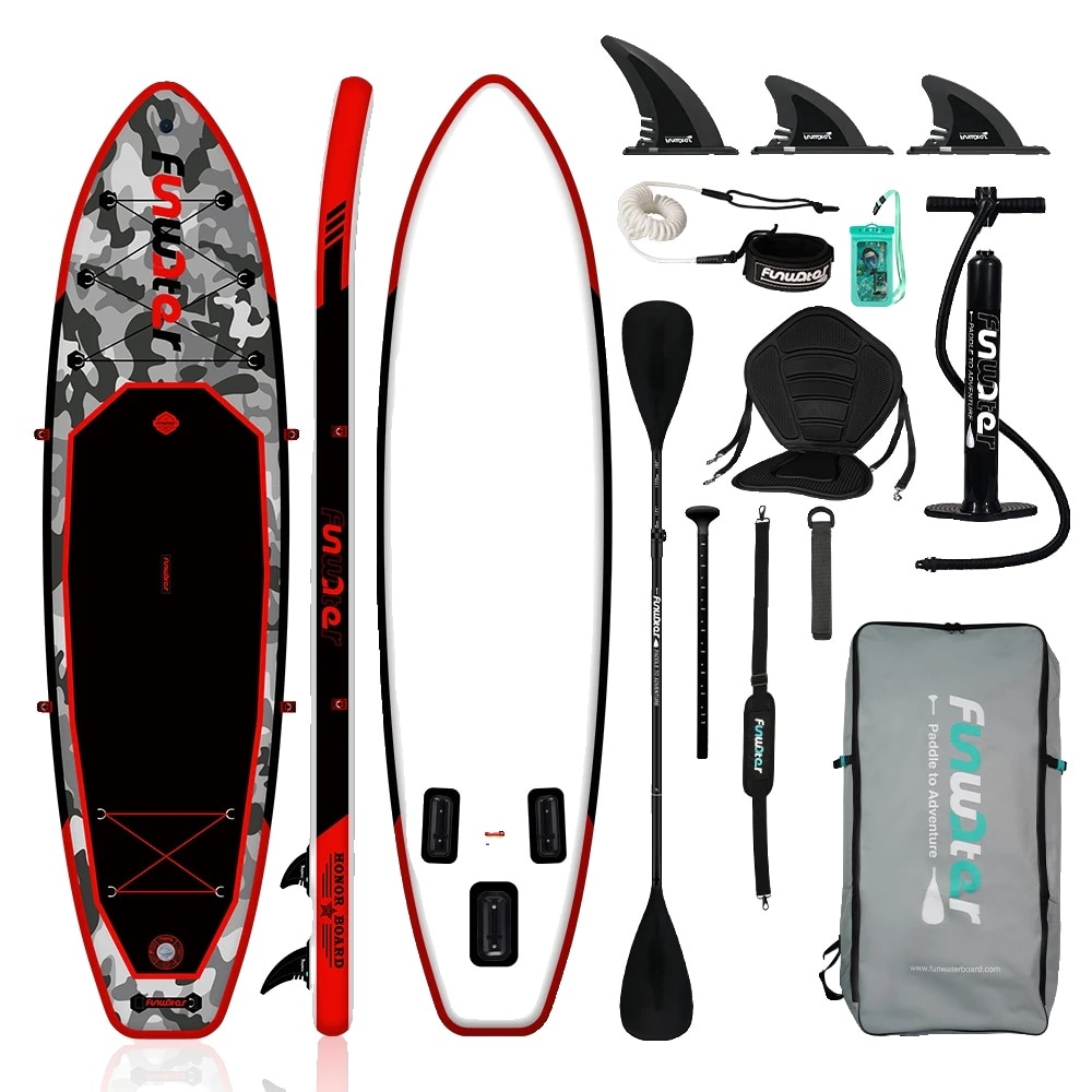 Placa surf, FunWater, 330x84x15cm, multicolor - eMAG.ro