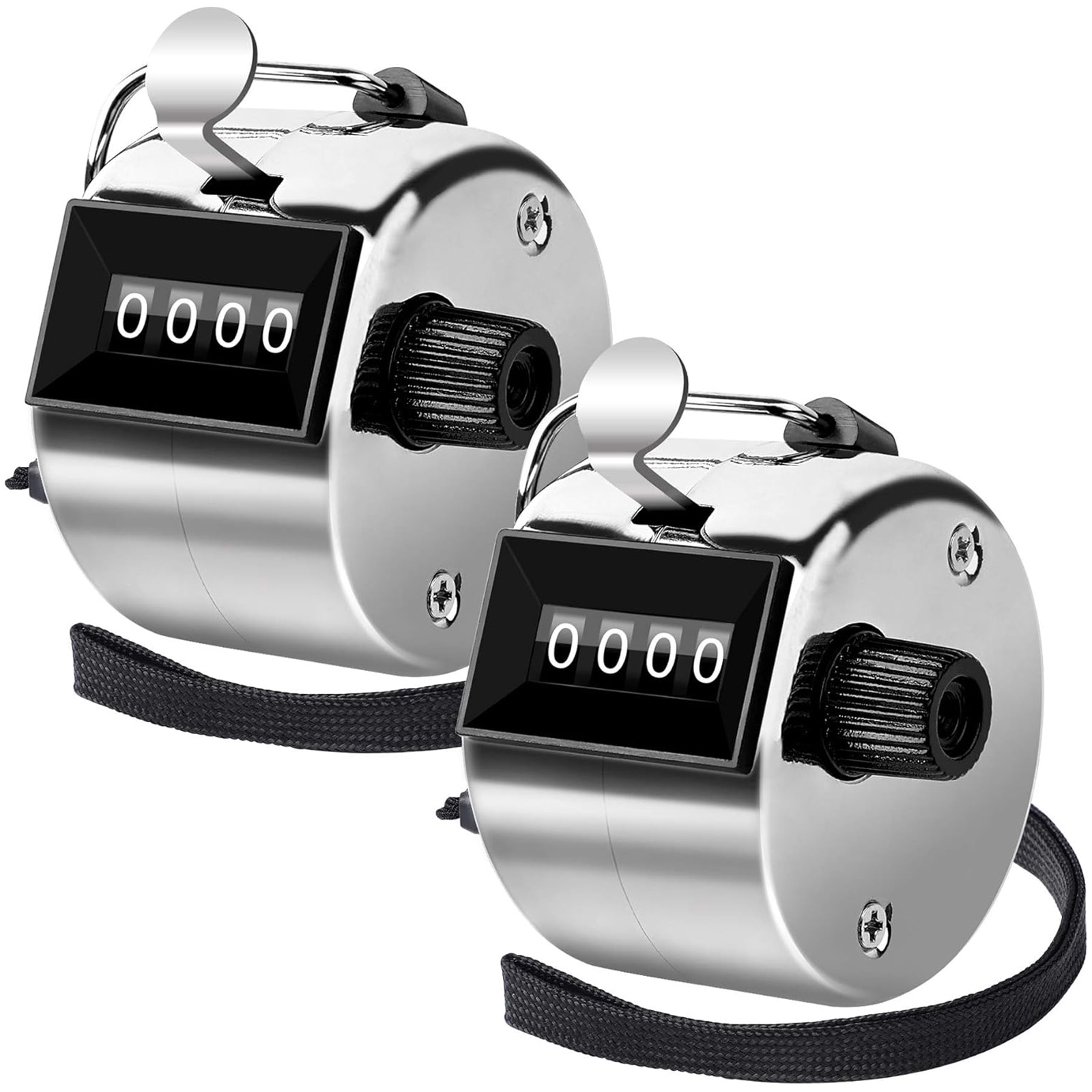 Set de 2 Contor mecanic din metal, Axroad Mall, Afisaj cu 4 cifre ...