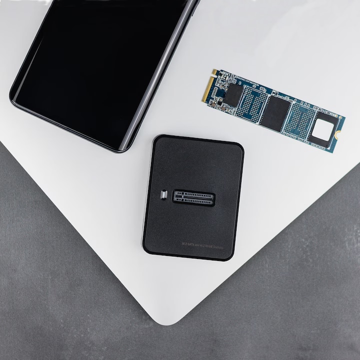 Адаптер M.2 Nvme Sata Ssd Pocket Usb-C 3.2 устройство, съвместим SSD M ...