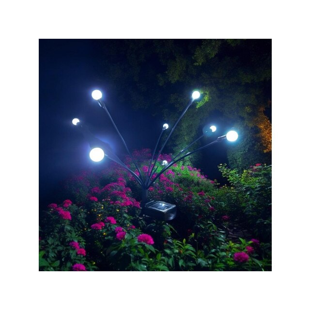 Set 2 Lampi solare de gradina TNS®, IP65 waterproof, Efect de lumina ...