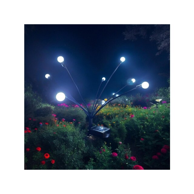Set 2 Lampi solare de gradina TNS®, IP65 waterproof, Efect de lumina ...