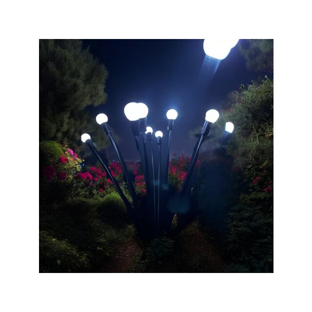 Set 2 Lampi solare de gradina TNS®, IP65 waterproof, Efect de lumina ...