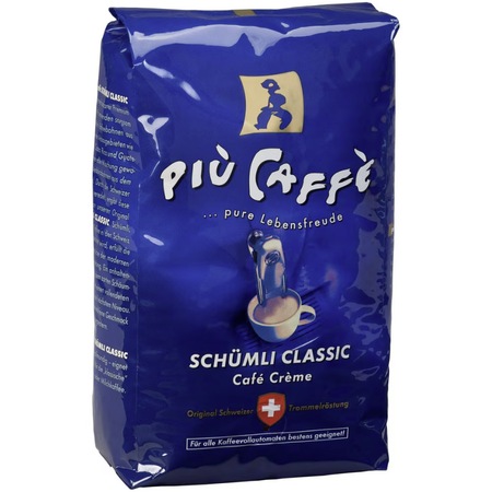 Cafea PIU CAFFE fara cofeina 1 kg, boabe intregi, 100 % Arabica - eMAG.ro