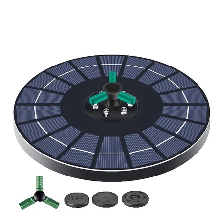 Pompa apa solara cu iluminare RGB, unghi pulverizare reglabil 360 ...