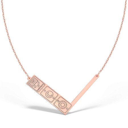 Colier AMAVI, aur roz 14K - eMAG.ro