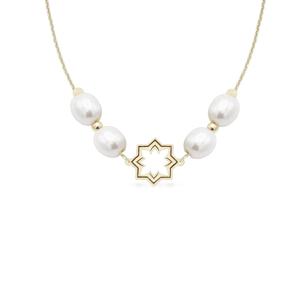 Colier la baza gatului cu perle veritabile de cultura PEARL OF ...
