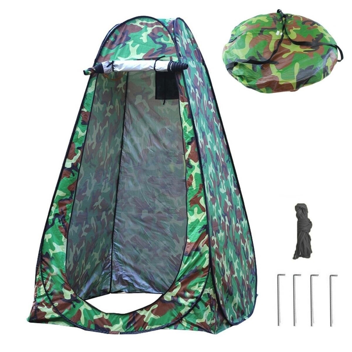 Cort tip cabina dus pentru camping sau pescuit, cu husa pentru ...