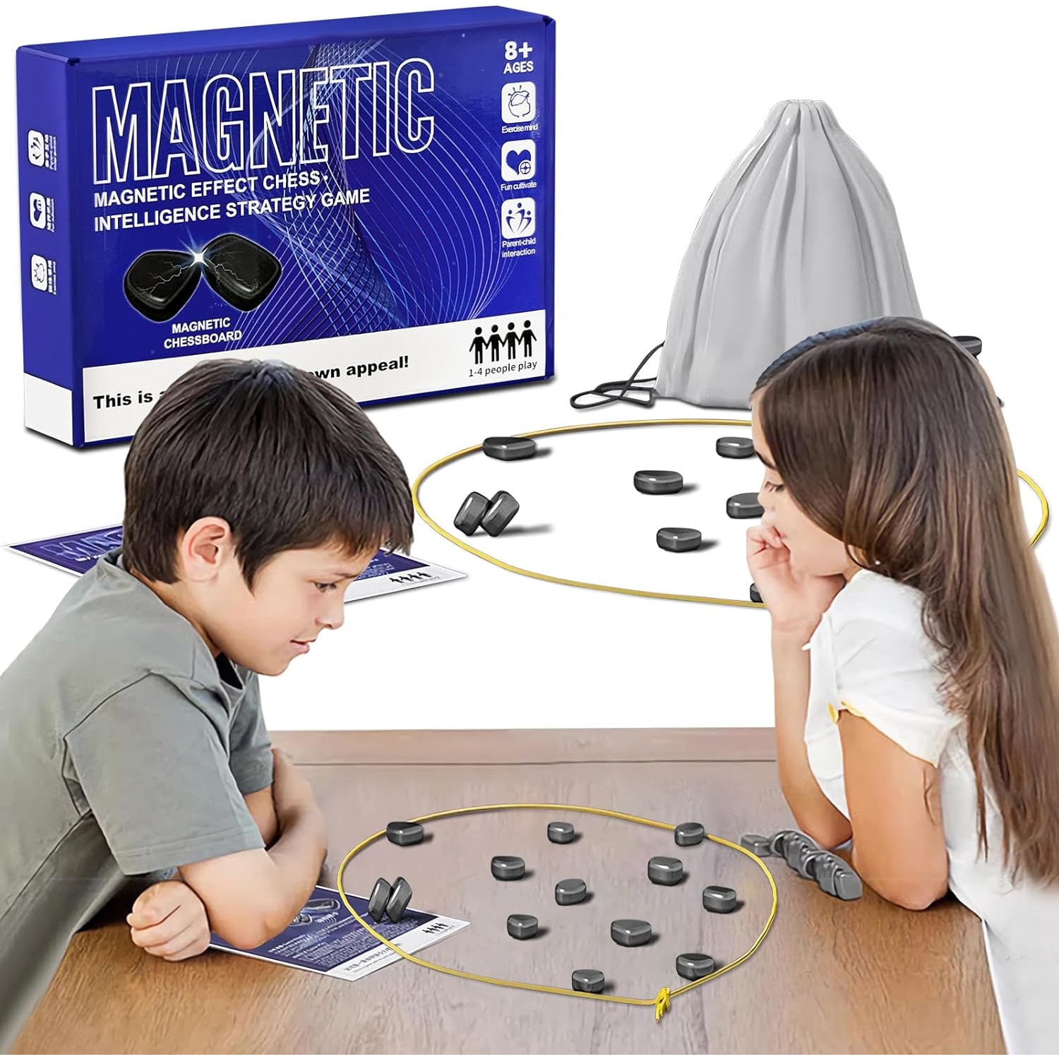 Joc Magnetic Strategic pentru Copii, Aurov®, Set cu 20 de Magneti ...