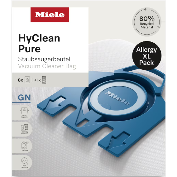 Pachet 8 saci Miele GN Allergy Pure XL HyClean 3D, 1 filtru SF-HA 50 ...