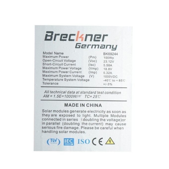 Panou solar 50W fotovoltaic, monocristalin, 400x670x25mm - eMAG.ro