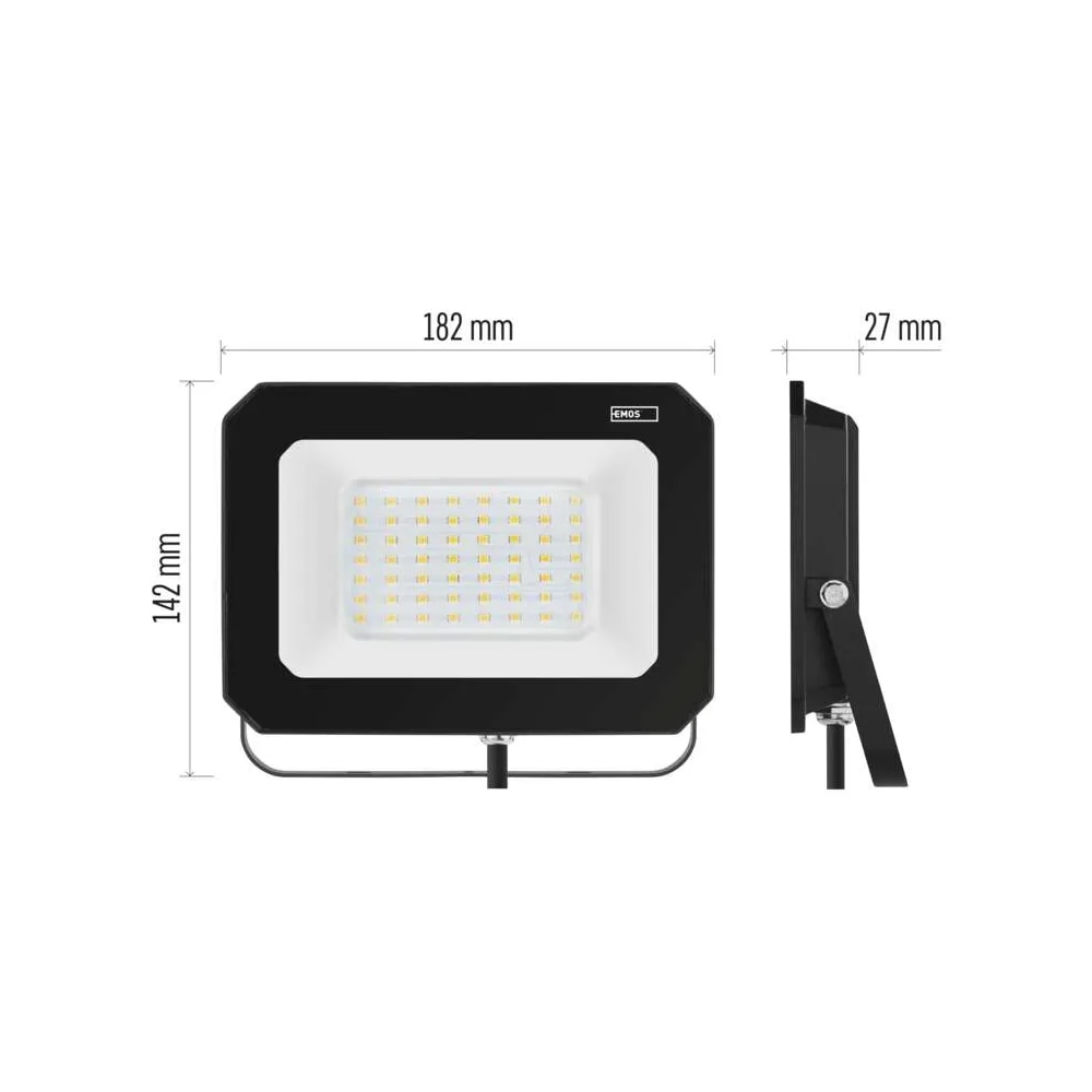 Proiector LED Emos Simpo, 50W, 5000 lm, temperatura lumina neutra ...