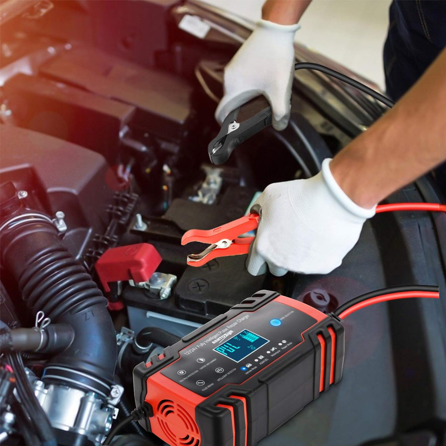 Redresor Auto Portabil, 12V/8A si 24V/4A cu Protectie la Supratensiune ...