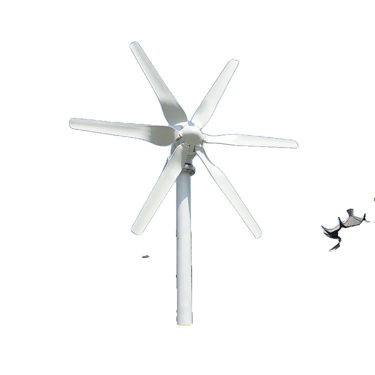 Turbina eoliana, Cu 6 palete, 1000W, 24V, Compatibila sistem hibrid ...