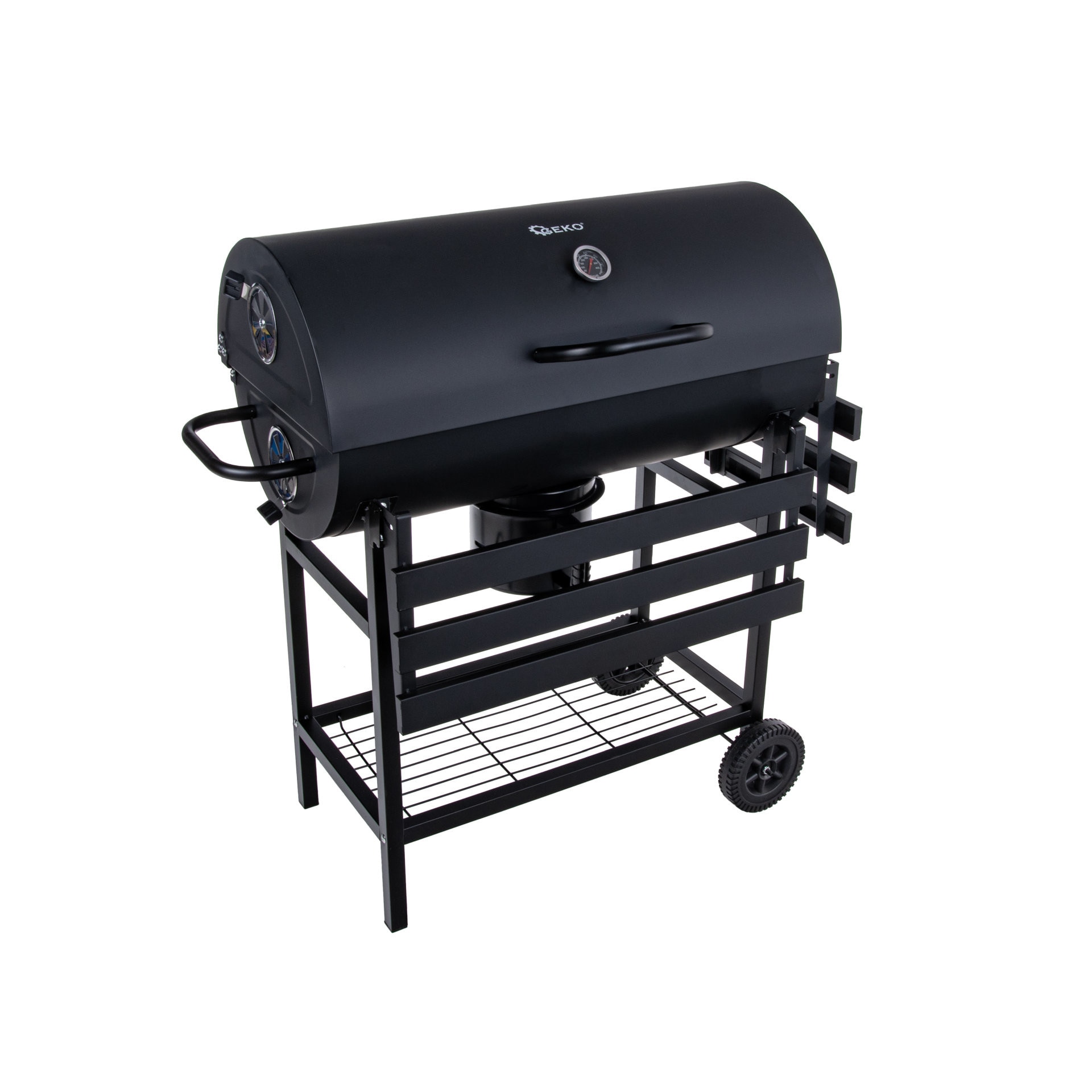 Gratar cilindric cu capac, dimensiune gratar 71 x 45 cm, Geko G80514 ...