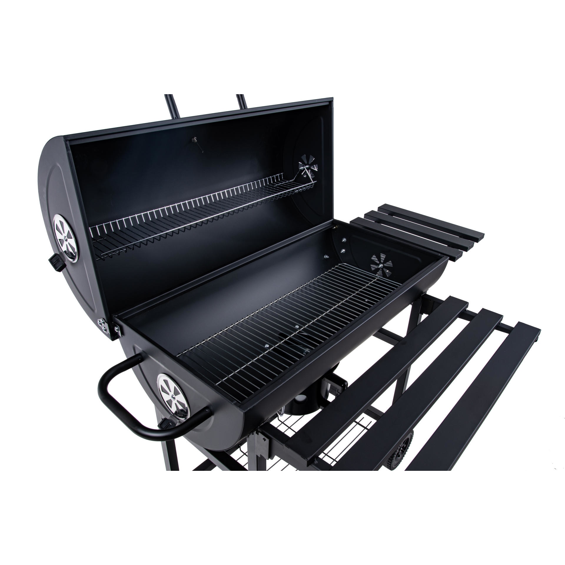 Gratar cilindric cu capac, dimensiune gratar 71 x 45 cm, Geko G80514 ...