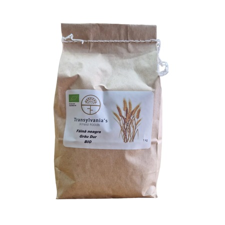 Faina neagra din grau dur BIO, 1kg, Transylvania's Finest Foods - eMAG.ro