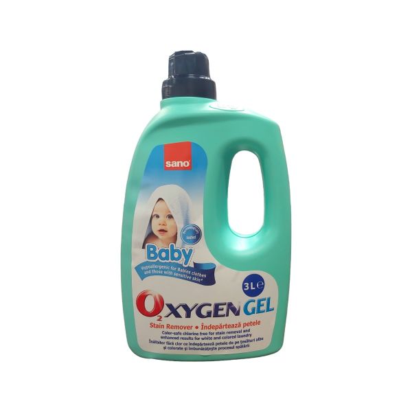 Solutie pentru indepartarea petelor Sano Oxygen Gel Baby, 3L - eMAG.ro