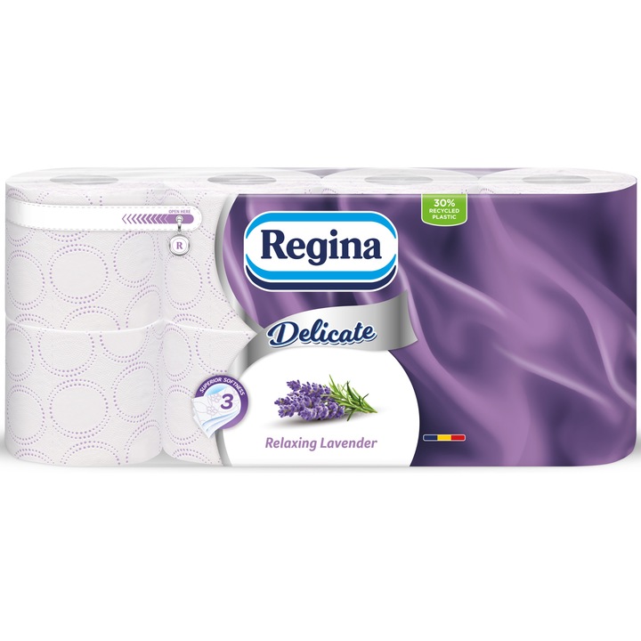 Hartie igienica Regina levantica, 3 straturi, 8 role - eMAG.ro