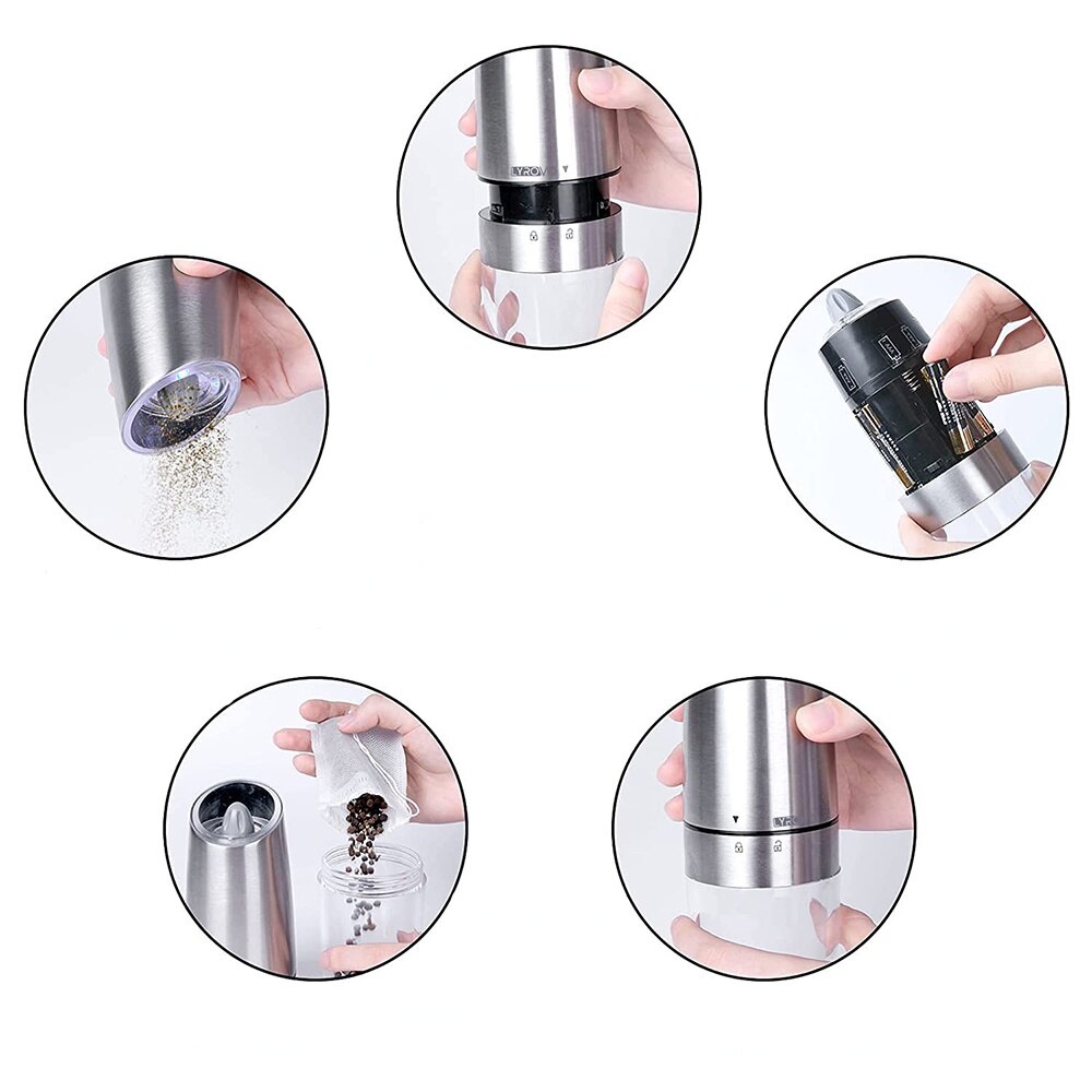 Solnita electrica, grad de macinare reglabil, mecanism ceramic - eMAG.ro