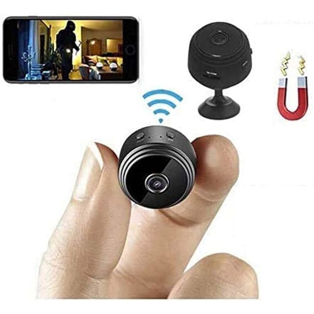 Mini camera supraveghere A9, Zggzerg, Wireless, 1080P, 500 mAh, Senzor ...