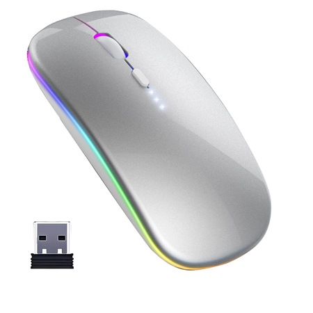 Wireless Bluetooth Mouse, MTEvoTX® LED Rechargeable Silent Slim Laptop ...