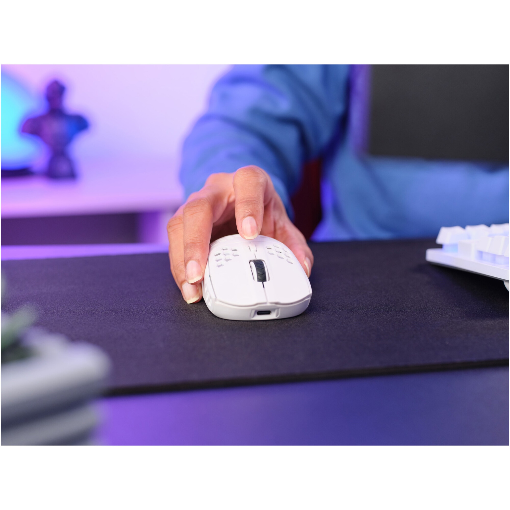 Mouse Gaming Wireless Trust GXT929W HELOX, DPI reglabil (800-4800), Alb ...