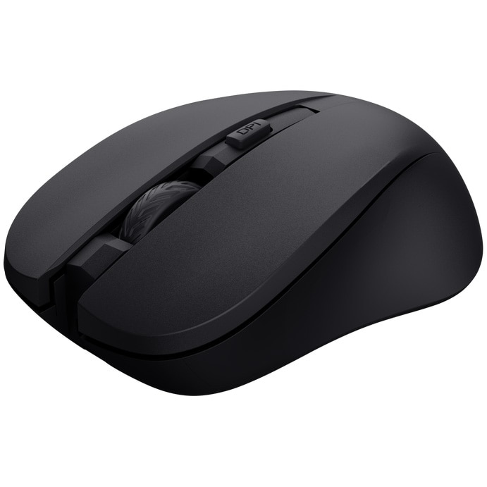 Mouse Wireless Trust MYDO, Silentios, 1000/1400/1800 DPI, Negru - eMAG.ro