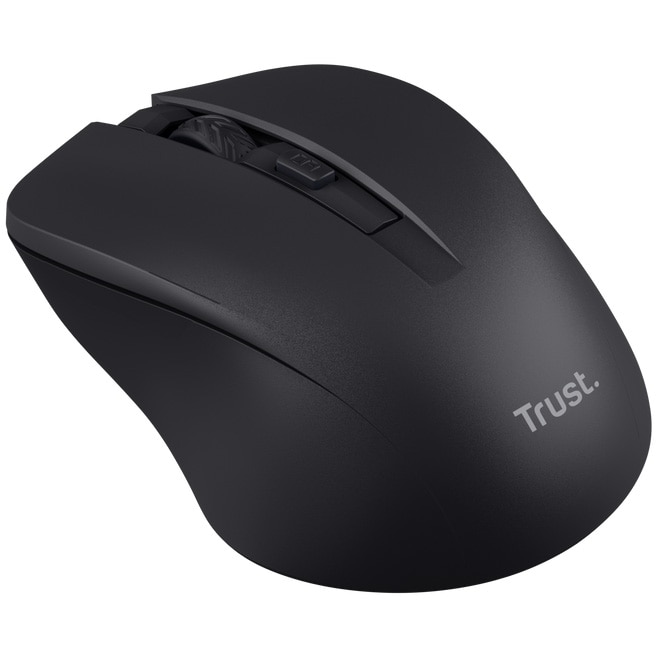 Mouse Wireless Trust MYDO, Silentios, 1000/1400/1800 DPI, Negru - eMAG.ro