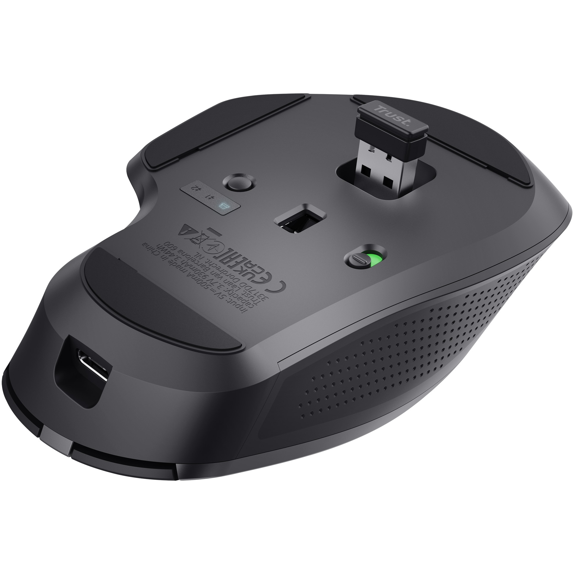 Mouse Wireless Trust OZAA+, Multi-Device, silentios, compact, Bluetooth ...