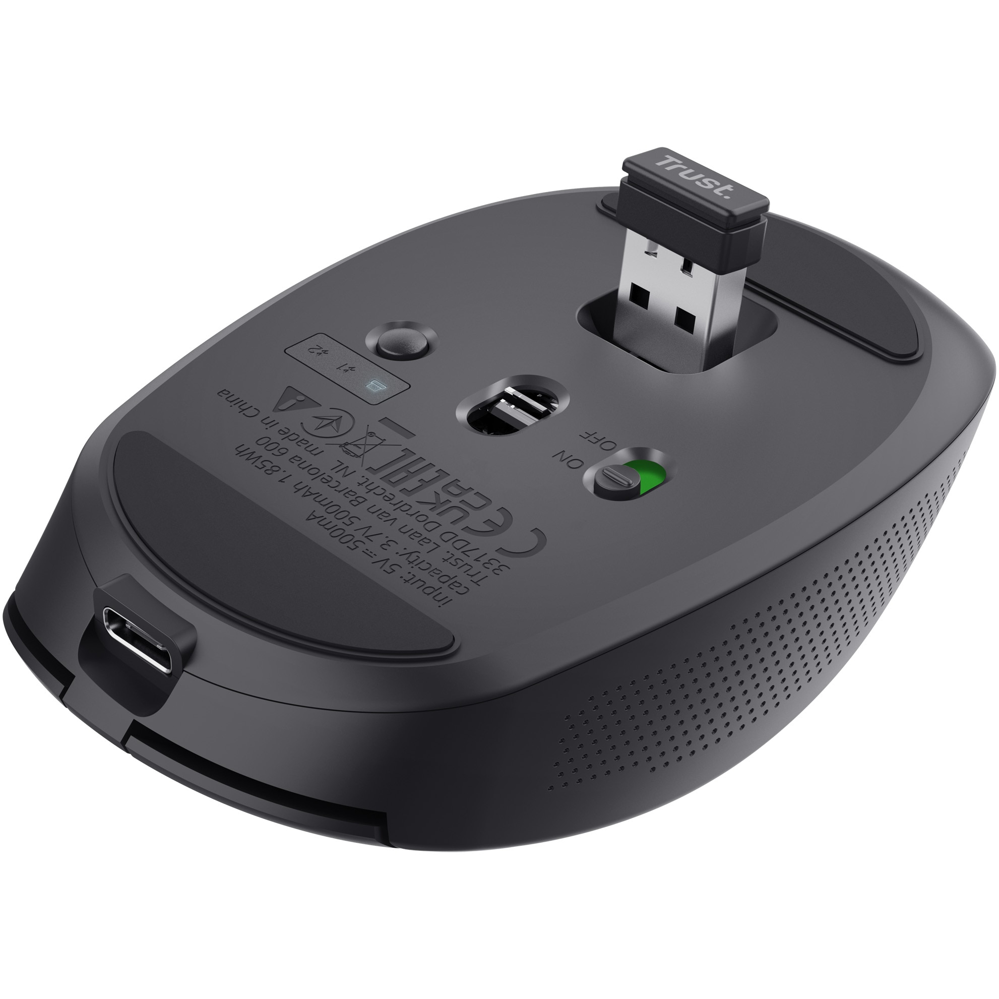 Mouse Wireless Trust OZAA, silentios, compact, Bluetooth + 2.4GHz, 800 ...