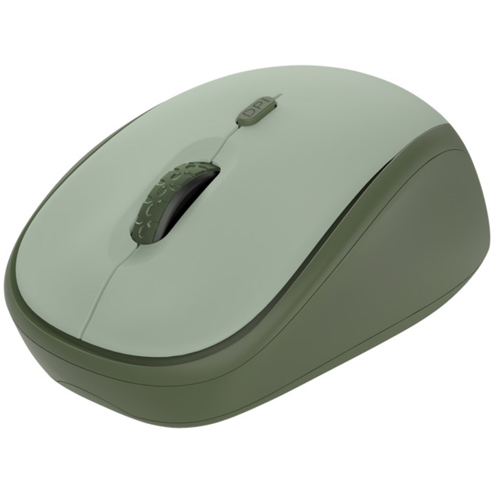Mouse wireless silentios Trust Yvi+ ECO, 800-1600 DPI, verde - eMAG.ro