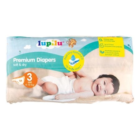 Scutece nr 3 Lupilu,56 de buc - eMAG.ro